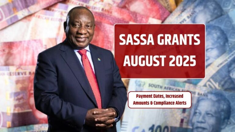 SASSA Grant Payment Dates August & September 2025 - Full Updated Schedule